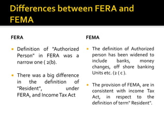 Foreign Exchange Management Act | PPTX