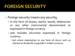 Foreign Exchange Management Act | PPTX