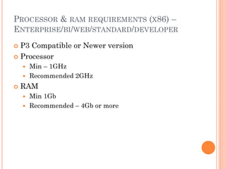 1. planning an sql server install | PPTX