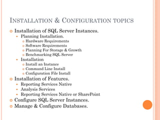 1. planning an sql server install | PPTX