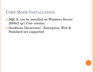 1. planning an sql server install | PPTX