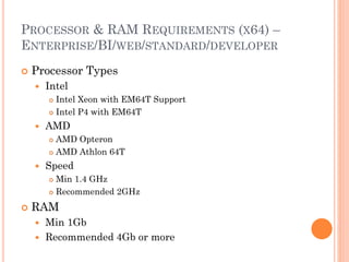 1. planning an sql server install | PPTX