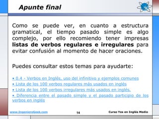1.11 pasado simple oraciones y preguntas. uso de auxiliar did | PPTX