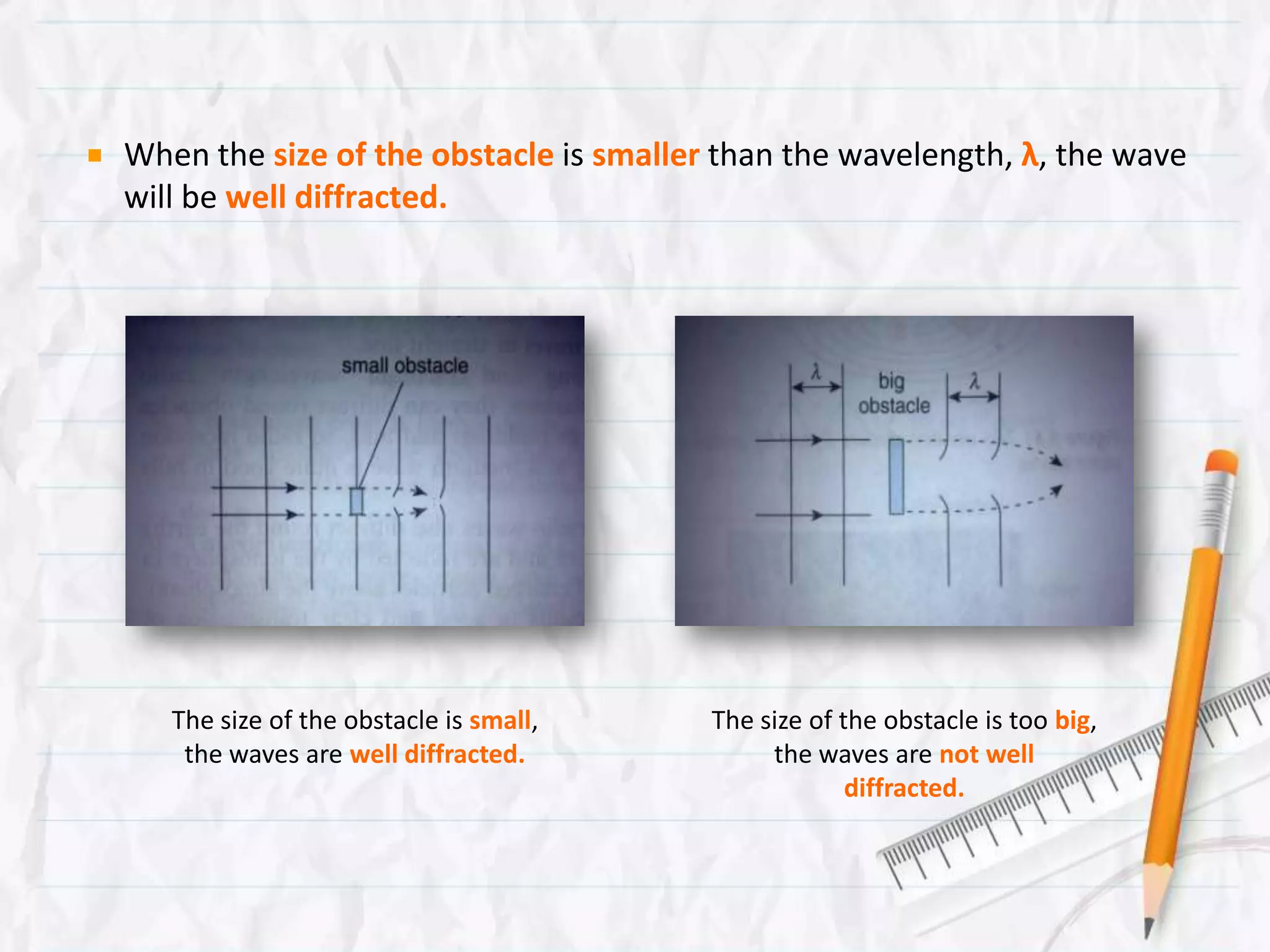 Phycis Form 5: Chapter 1.4 Diffraction of Waves | PPTX