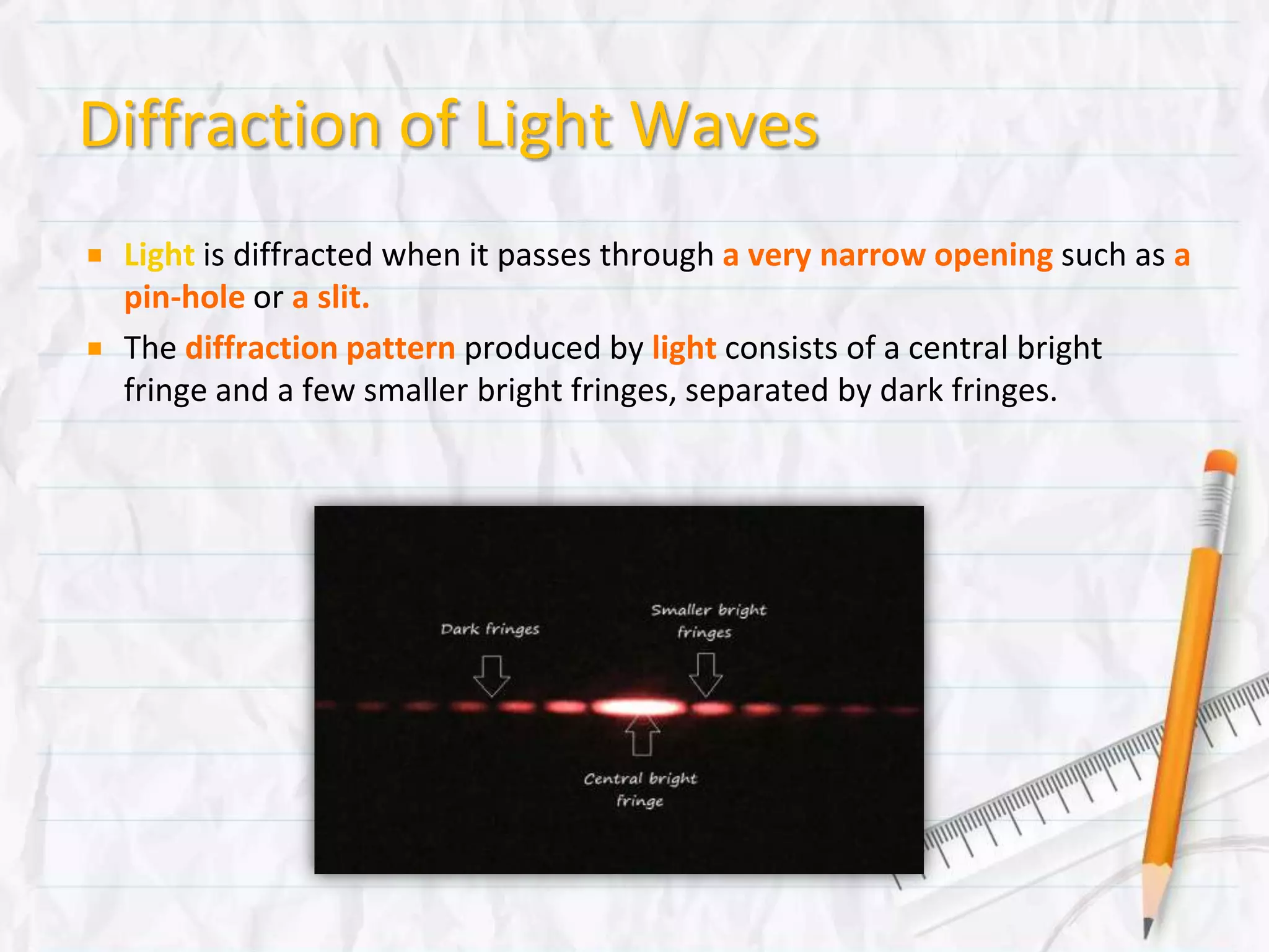 Phycis Form 5: Chapter 1.4 Diffraction of Waves | PPTX