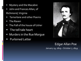 American Writers | PPTX