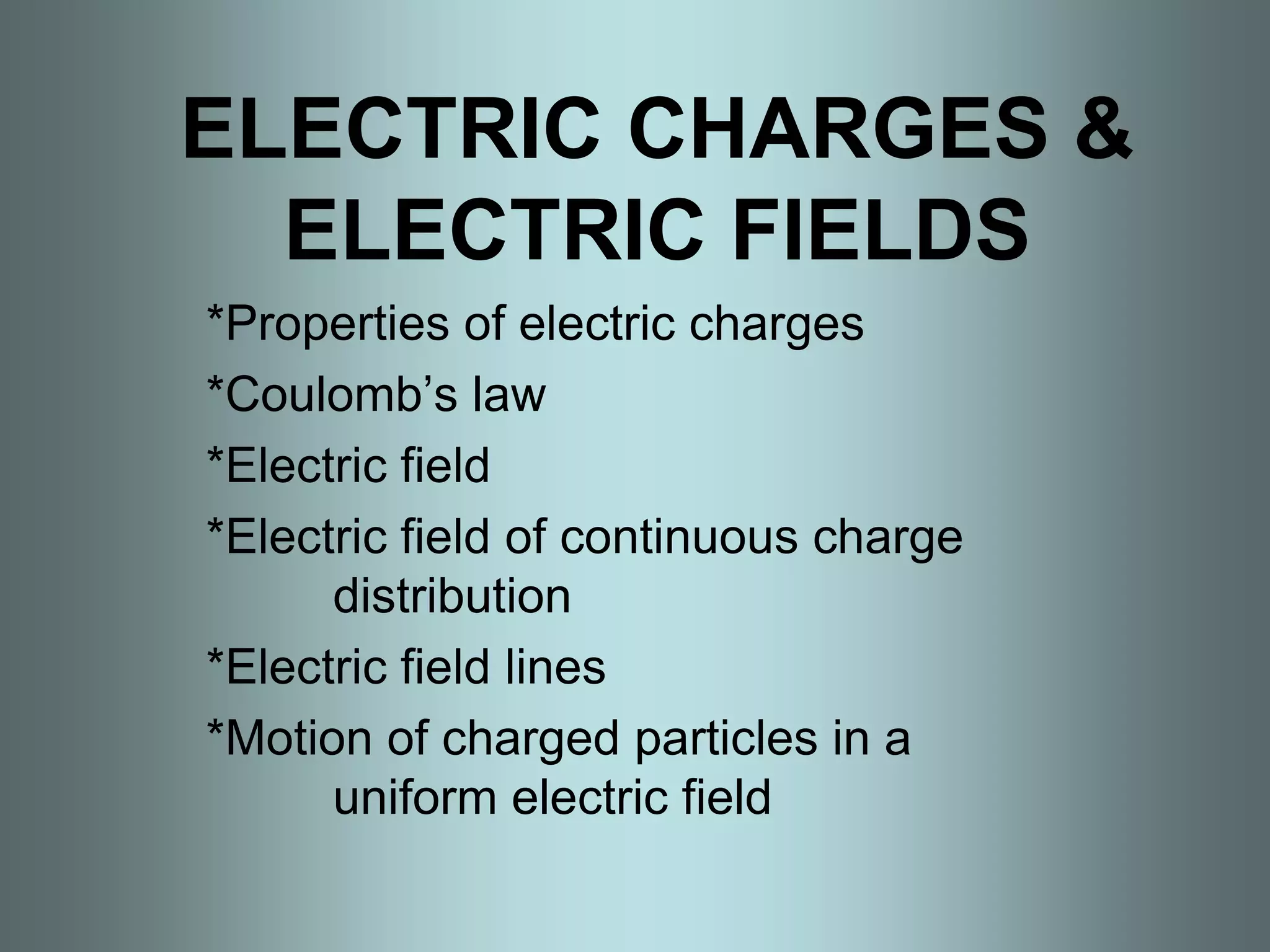 1.1 electric charge | PPT
