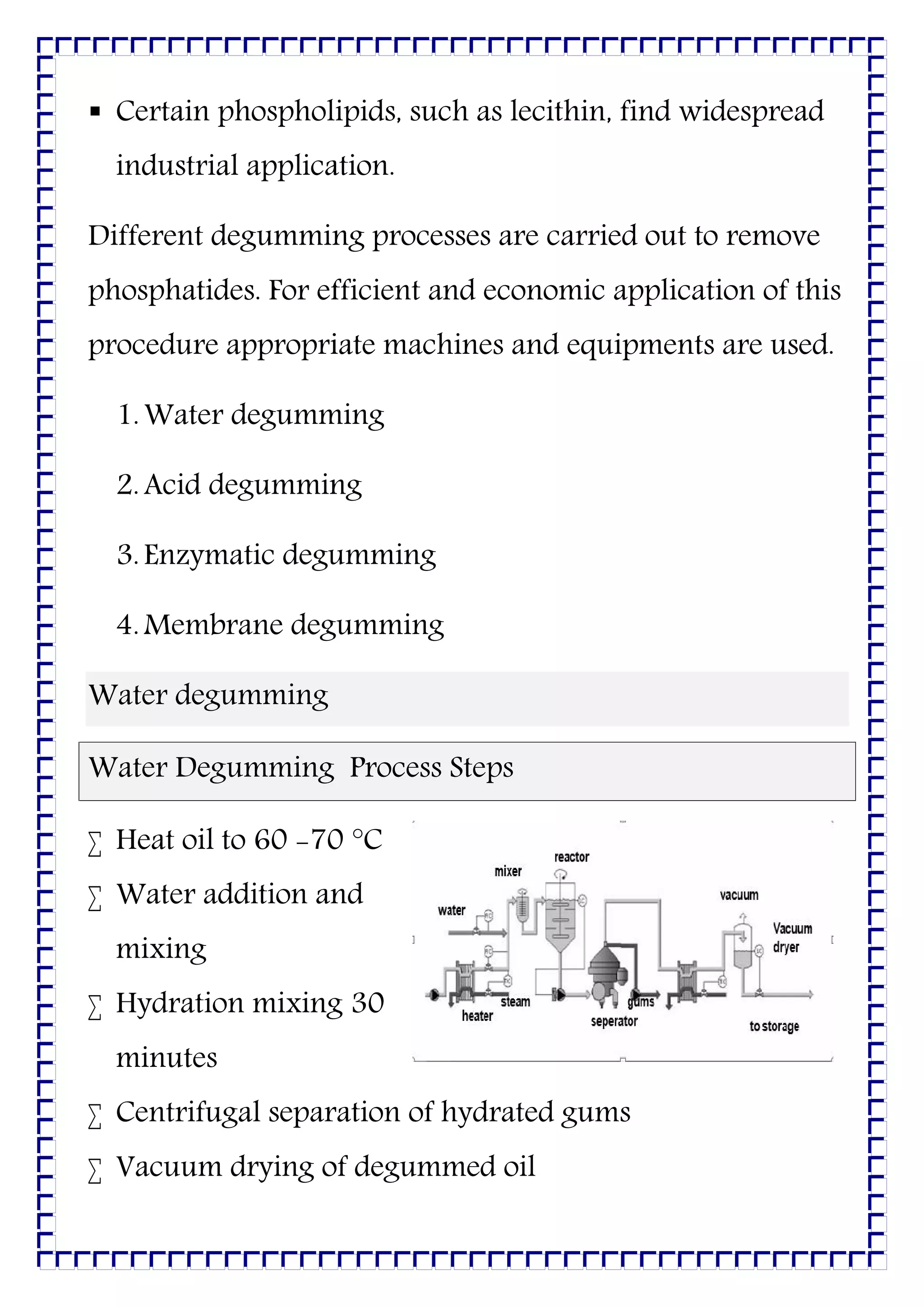 Refining process of fat and oil | PDF