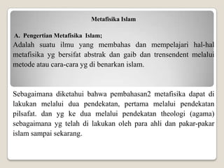 1. metafisika islam | PPT
