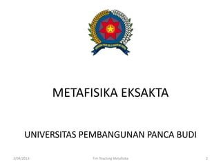 metafisika eksakta | PPT