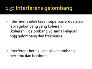 1.5 interferens gelombang | PPTX