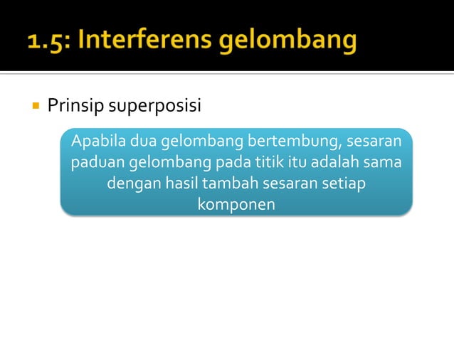 1.5 interferens gelombang | PPTX