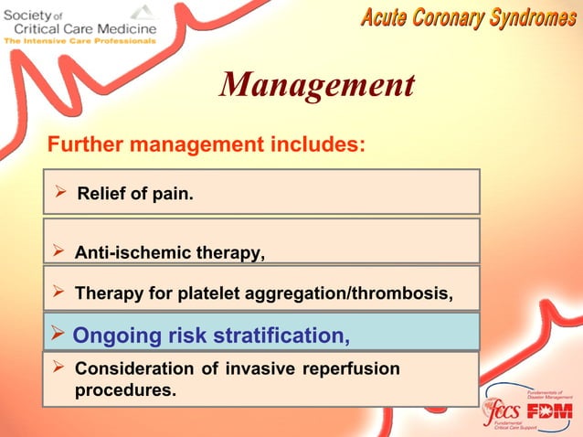 Acute coronary syndrome management | PPT