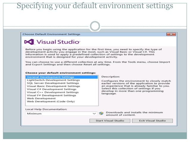 visual studio basics | PPT