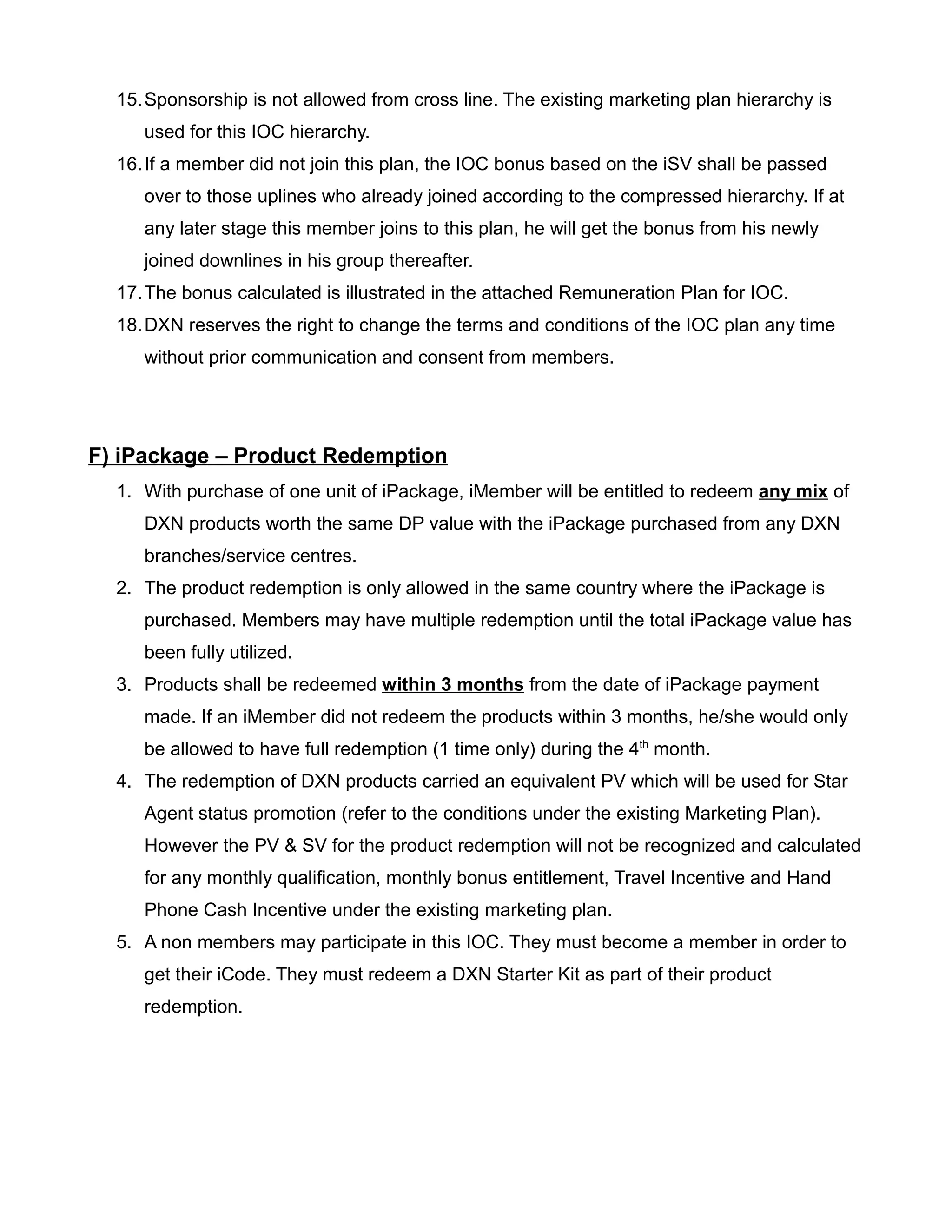 DXN - Icing On The Cake (IOC) | PDF