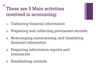 Intro to Accounting Notes | PPTX