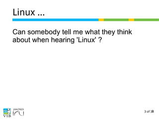 Part 1 of 'Introduction to Linux for bioinformatics': Introduction | PDF