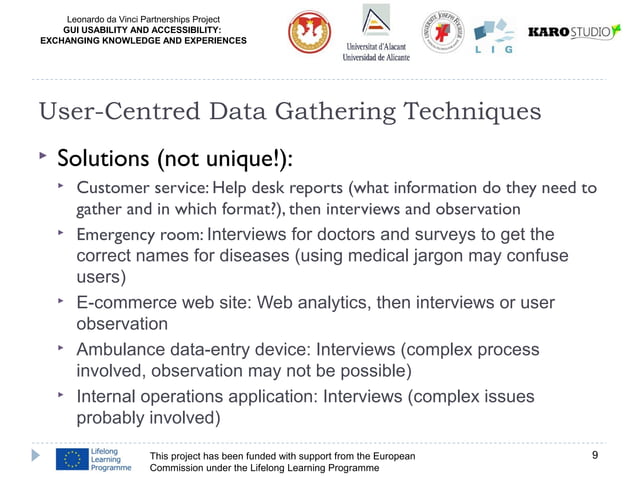 Uca Data Gathering Techniques Selection Criteria Ppt