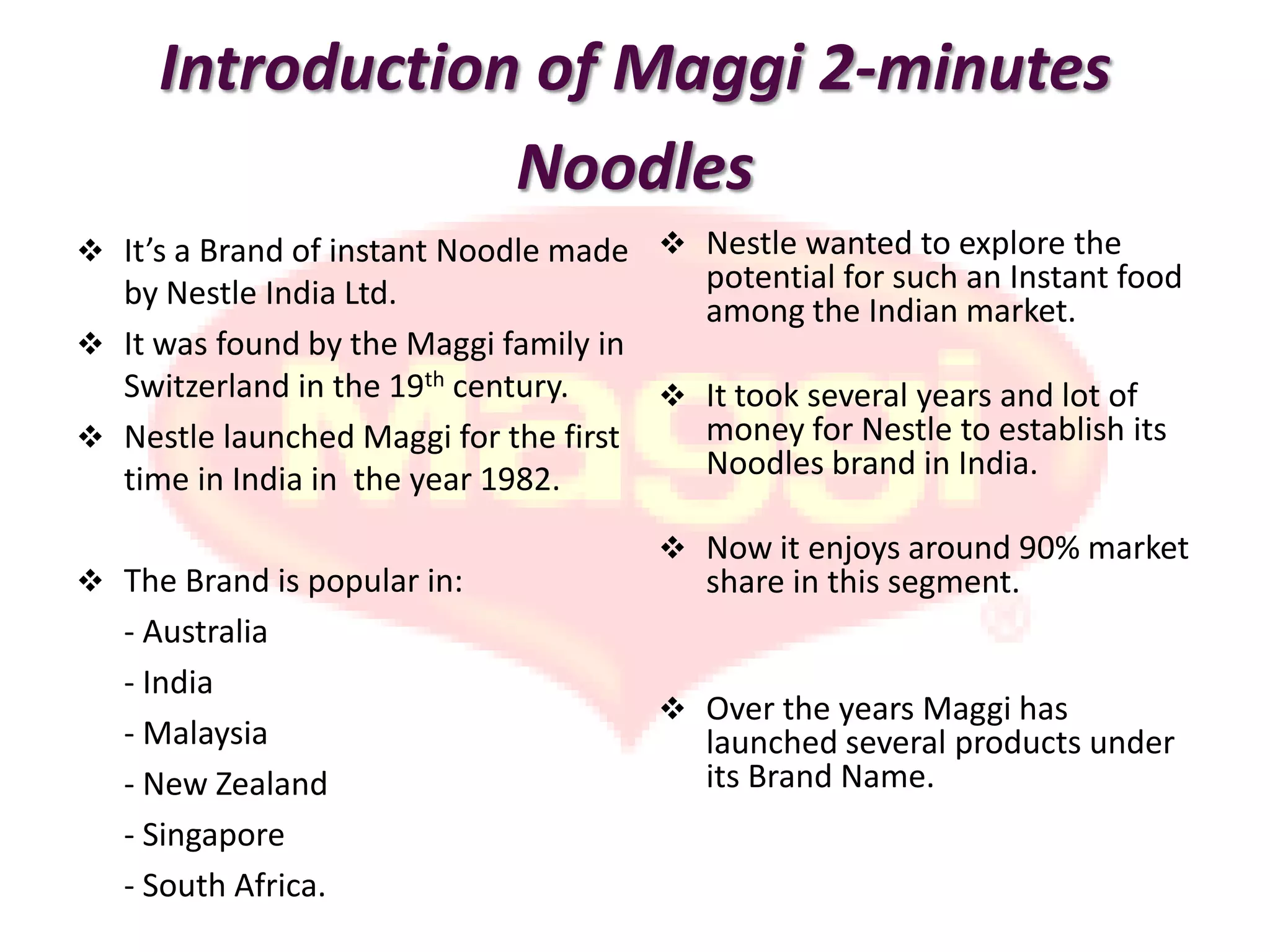1. maggi the-product-life-cycle | PPT