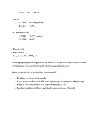 Kerapatan Dan Berat Jenis | DOCX