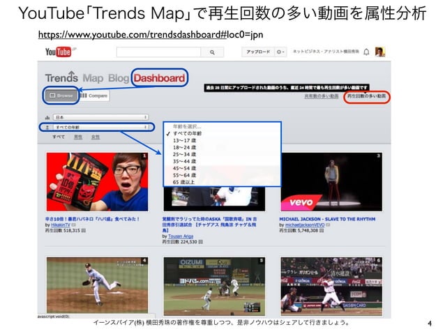 YouTube｢Trends Map｣日本の動画に対応:特定の都市や地域で人気の高い動画を探す | PPT