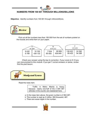 1. numbers from 100 001 through millions billions (1) | PDF