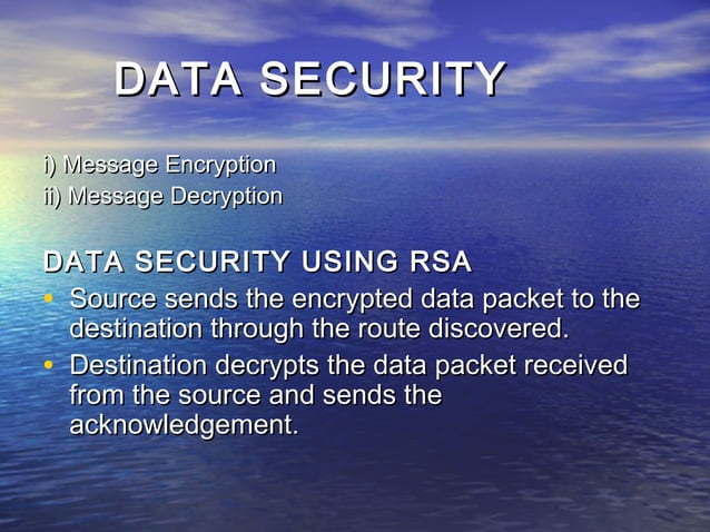 SECURE LOCATION BASED ROUTING FOR MANETS | PPT