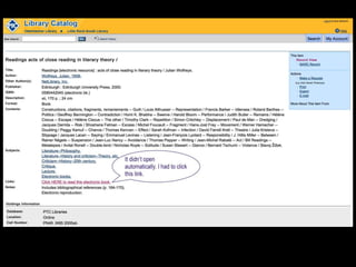 1. Using the library's catalog to find eBooks | PPTX