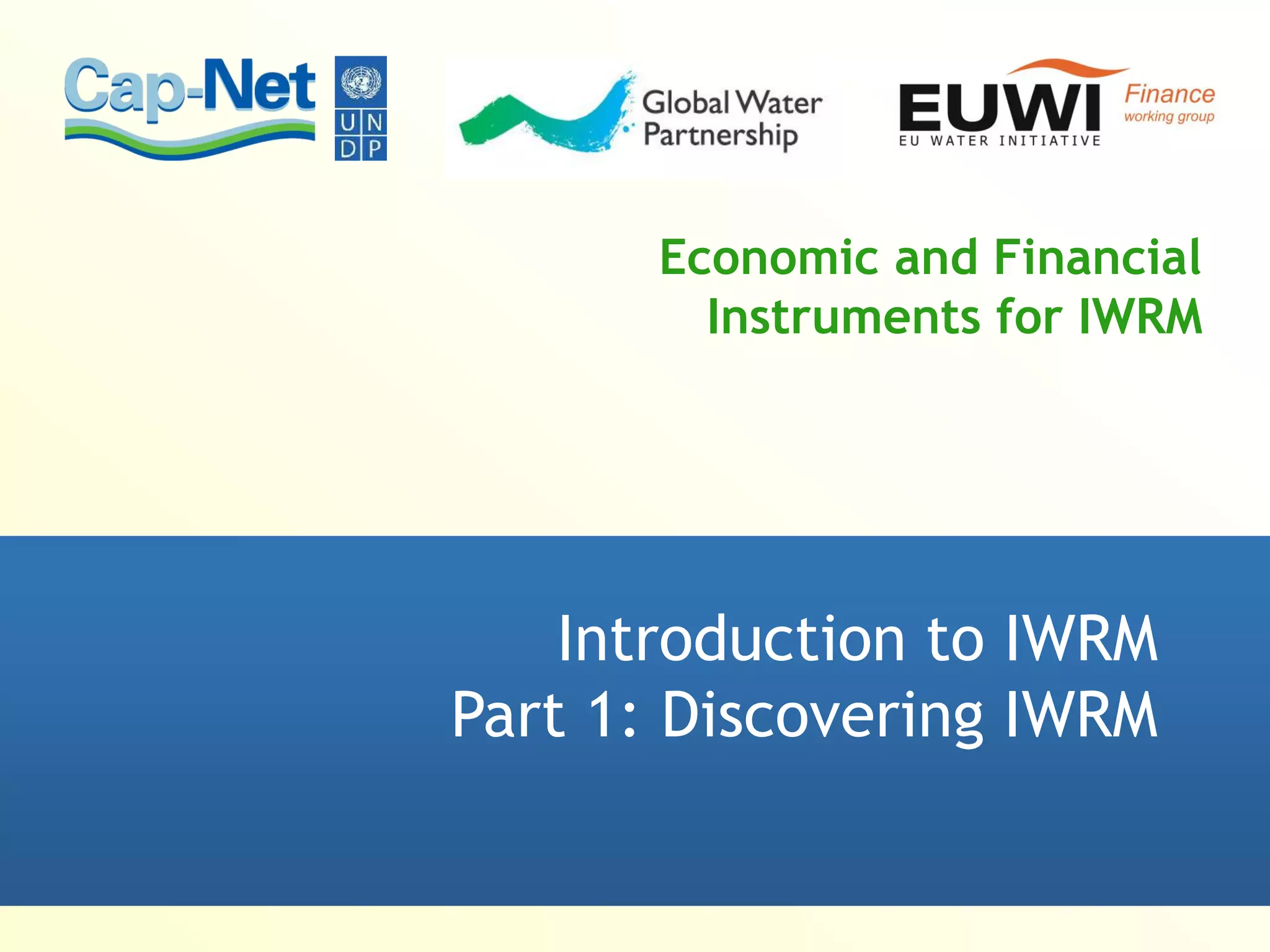 1. chapter 1 part 1 introduction to iwrm | PDF