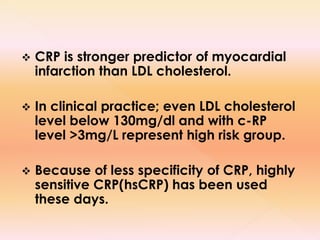myocardial infarction and CRP | PPT