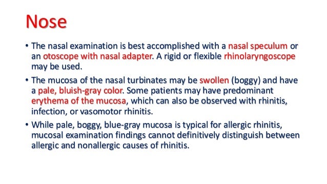 1. allergic rhinitis