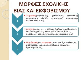 σχολικος εκφοβισμος και στο νηπιαγωγειο 1 | PPTX
