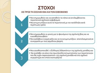 σχολικος εκφοβισμος και στο νηπιαγωγειο 1 | PPTX