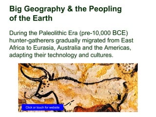 1.1 Big Geography & the Peopling of the Earth | PPT