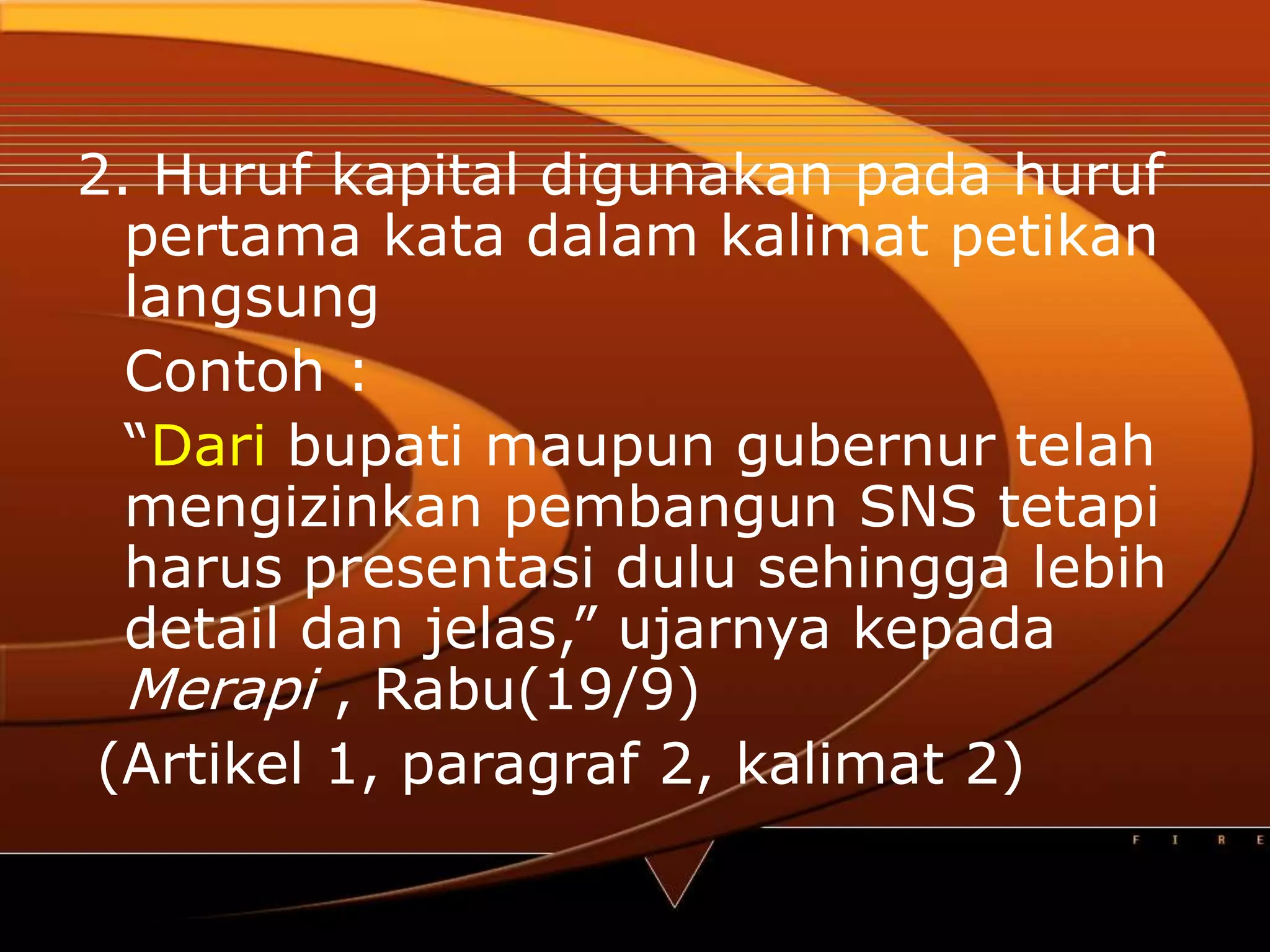 penggunaan huruf kapital | PPTX