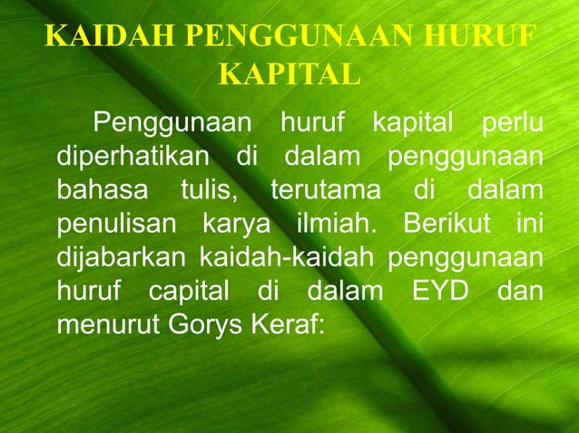 penggunaan huruf kapital | PPTX