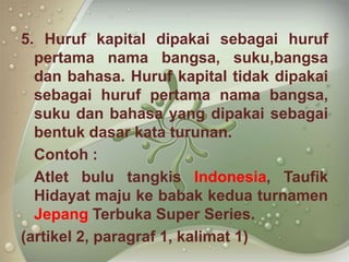 penggunaan huruf kapital | PPTX