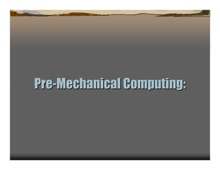 1. history of computers | PPT