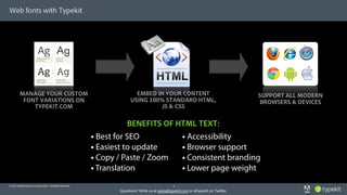 1. adobe typekit overview for custom fonts | PDF