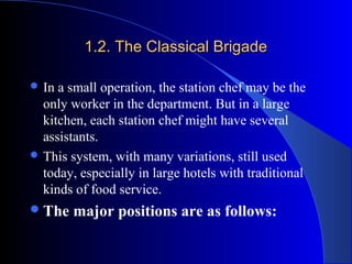 1.0 Introduction to kitchen operation | PPT