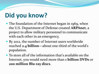 What exactly is the Internet and how does it work | PDF