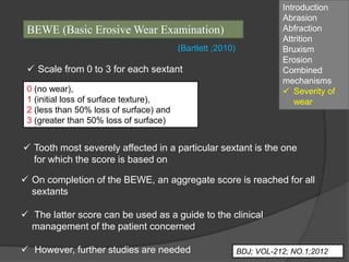 Restorative management of worn dentition (PART 1)- AETIOLOGY | PPTX