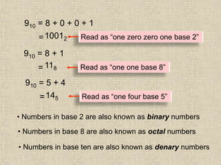 1.0 number bases form 5 | PPTX