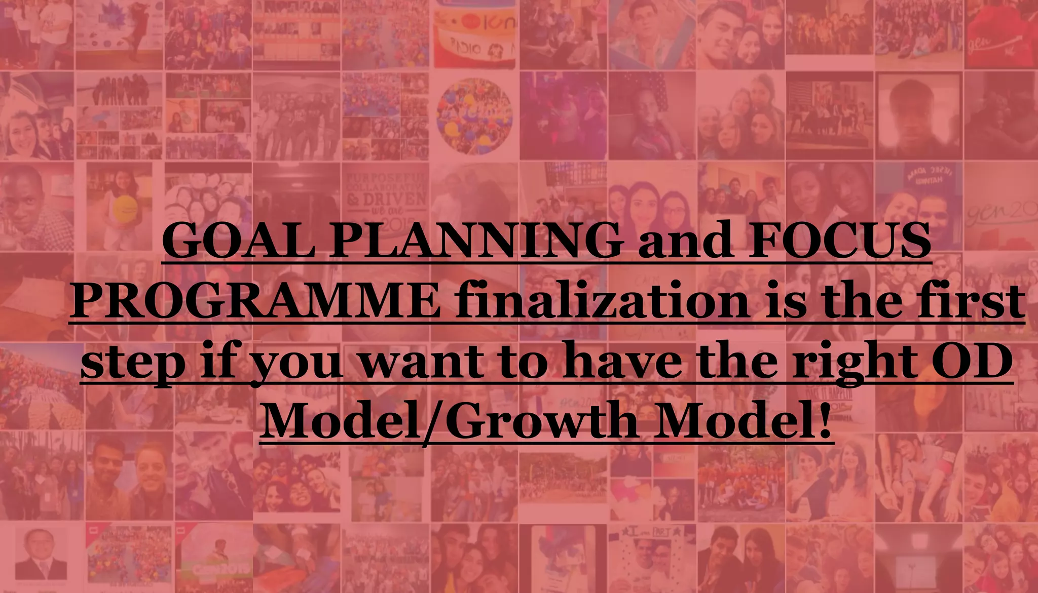Goal and Focus Programme Planning | PPT