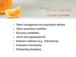 Profiling and talent management | PPTX
