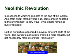 1.2 Neolithic and Agricultural Revolutions | PDF