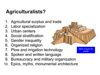 1.2 Neolithic and Agricultural Revolutions | PDF