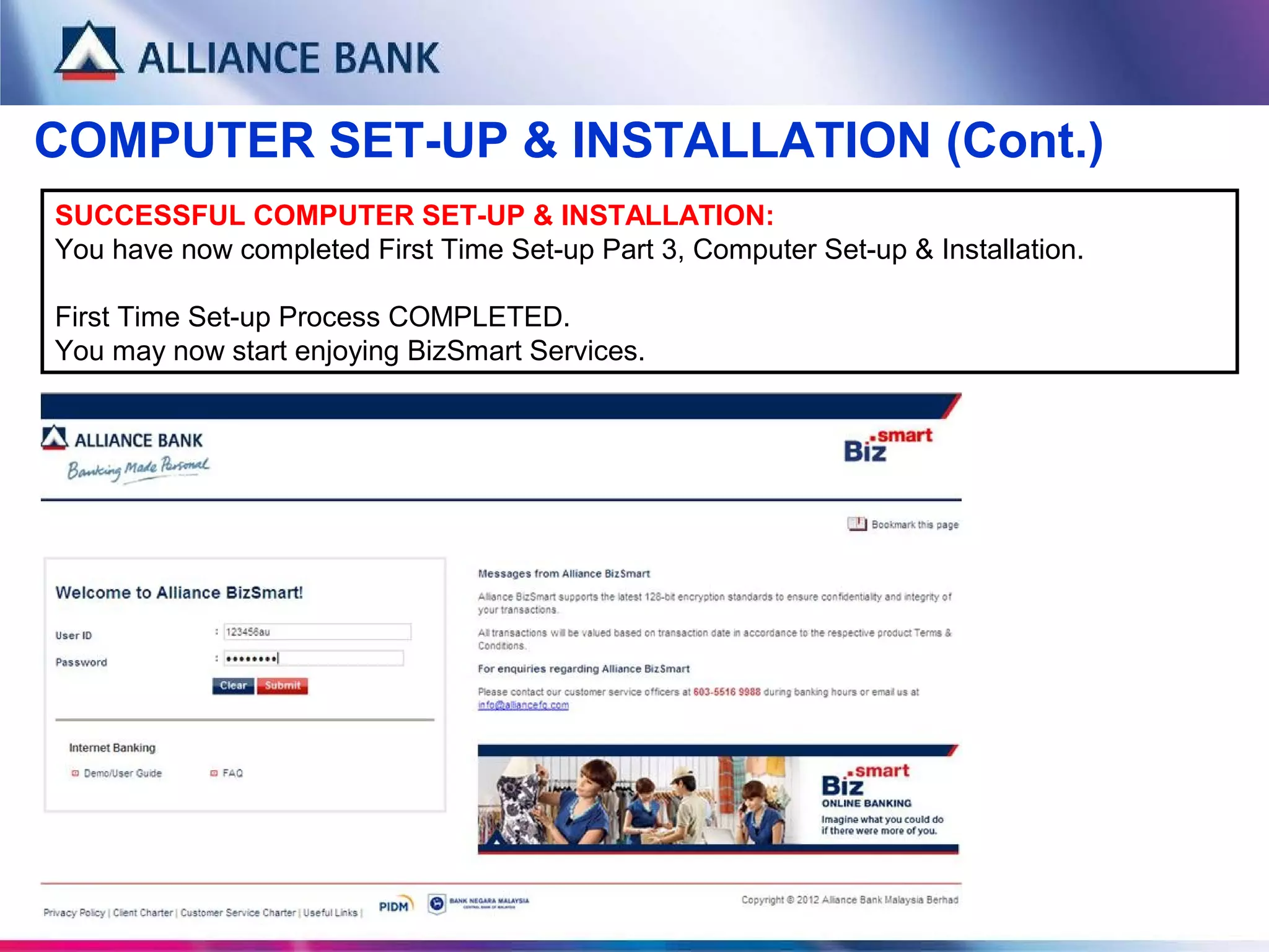 BizSmart First Time Setup Guide | PPT