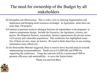 Budget processes and prioritization of public expenditure | PPT