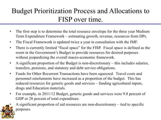 Budget processes and prioritization of public expenditure | PPTX
